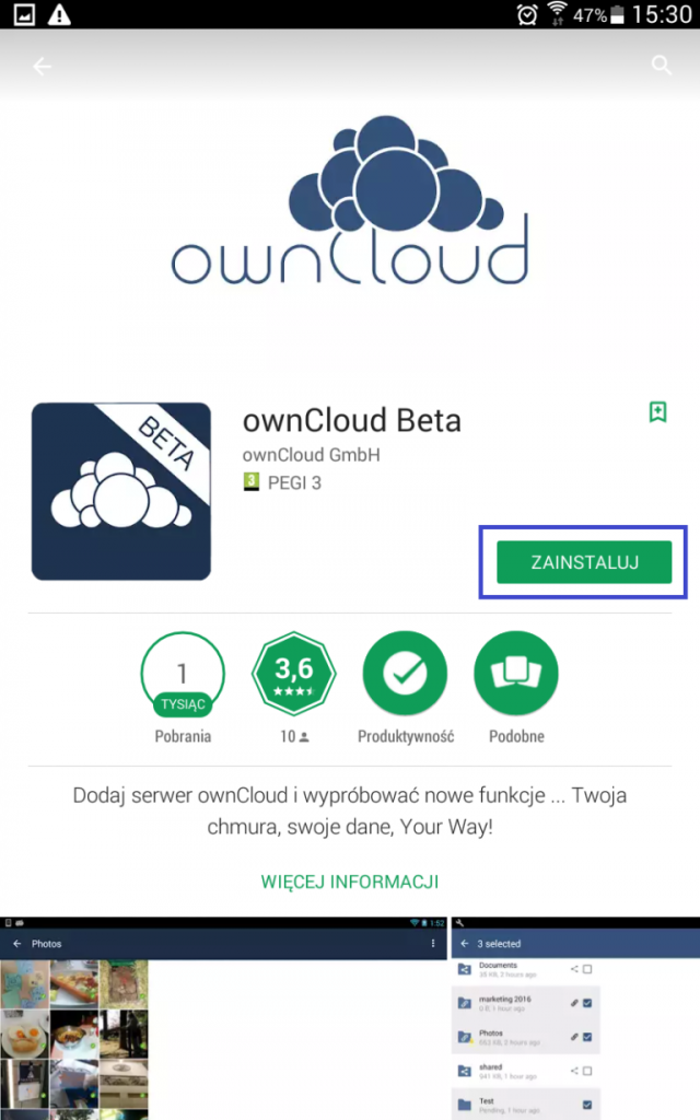 Logowanie - Android - cal.pl