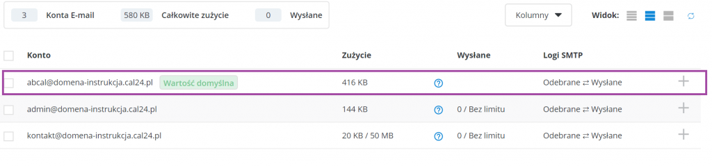 Logowanie się do skrzynki pocztowej - cal.pl