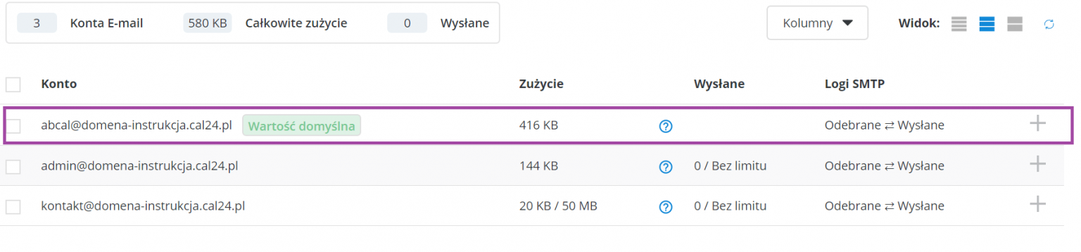 Logowanie się do skrzynki pocztowej - cal.pl