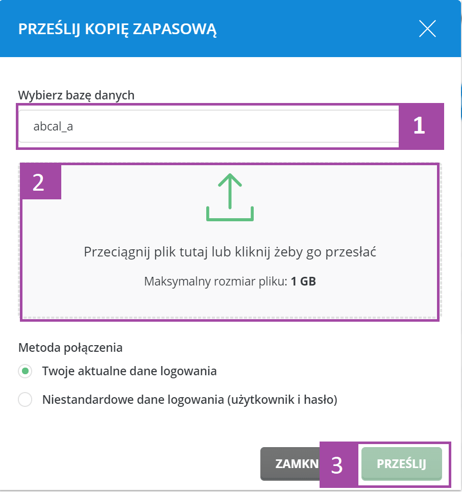 Import bazy danych MySQL - cal.pl Import bazy danych MySQL - cal.pl