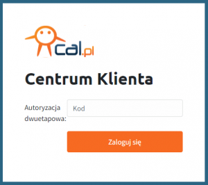 Logowanie dwuetapowe centrum.cal.pl - cal.pl
